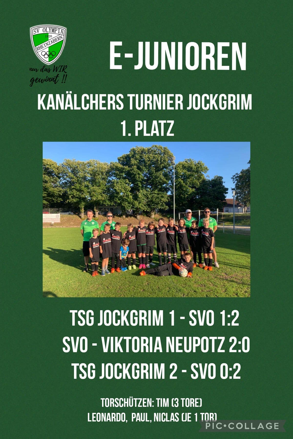 E-Junioren gewinnen Kanälchers Turnier - SV Olympia Rheinzabern