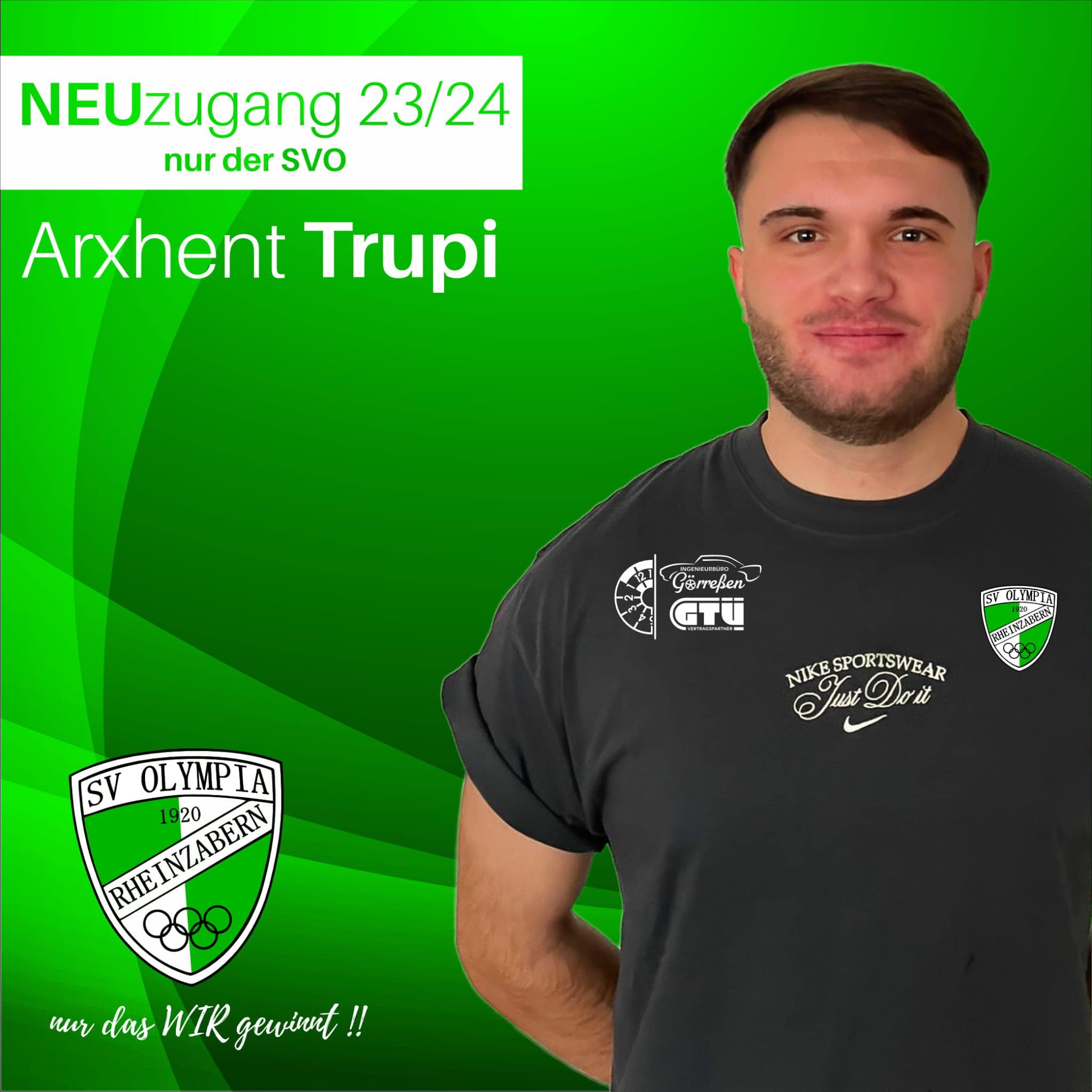 WINTER-KADERUPDATE - Trupi zum SVO - SV Olympia Rheinzabern