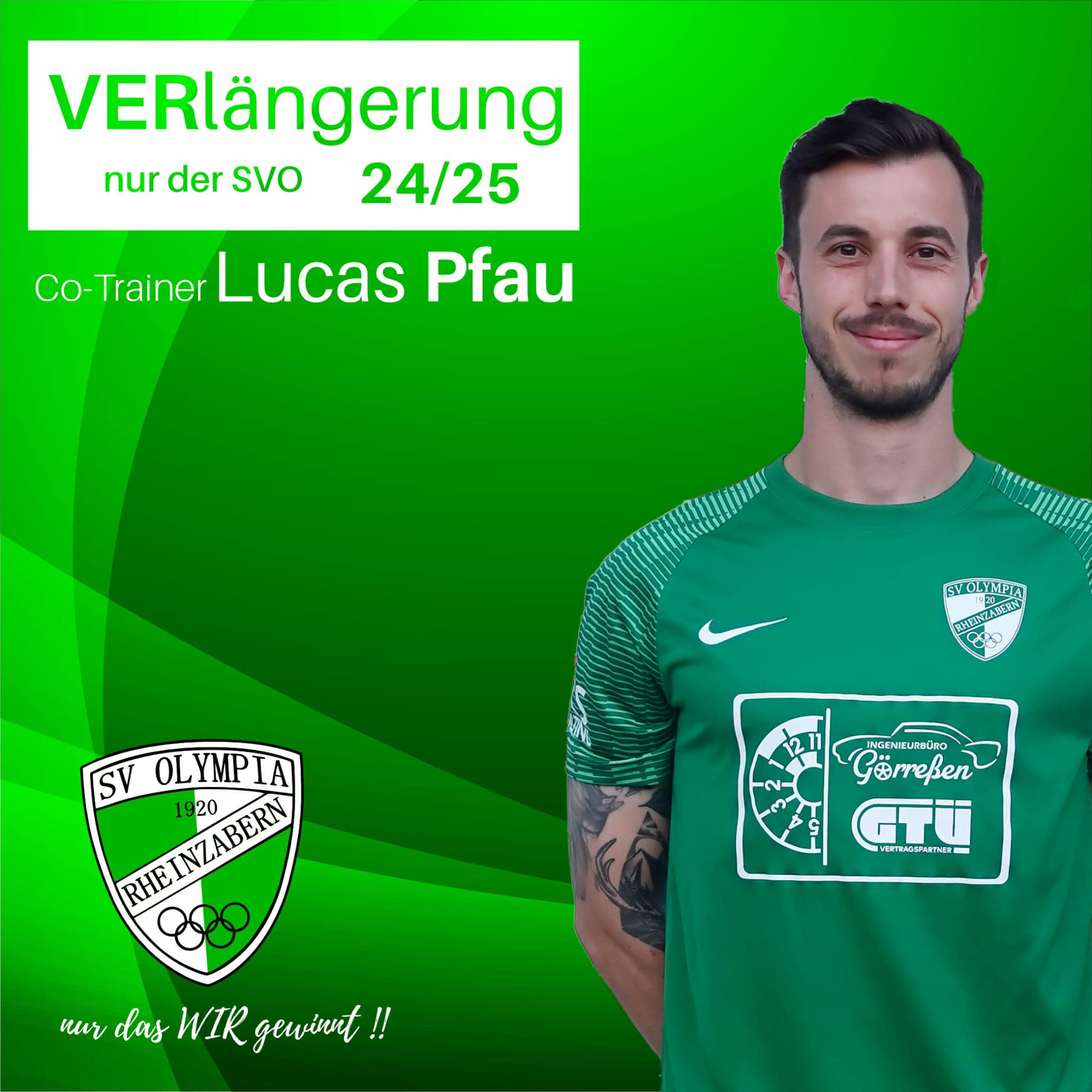 PFAU BLEIBT CO-TRAINER! - SV Olympia Rheinzabern